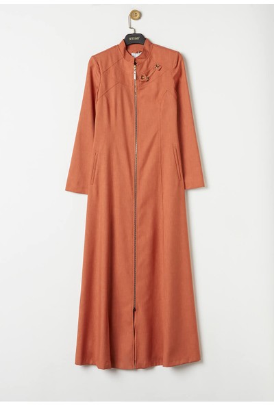 Setrms Hakim Yaka Fermuarlı Pardösü