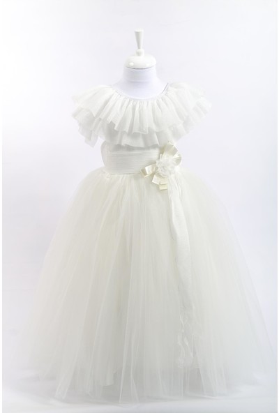 Miss Helina Meneviş Yaka Detaylı Gelinlik Miss Helina Meneviş Yaka Detaylı Gelinlik