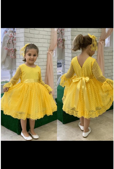 Pumpido Meneviş Dantel Elbise