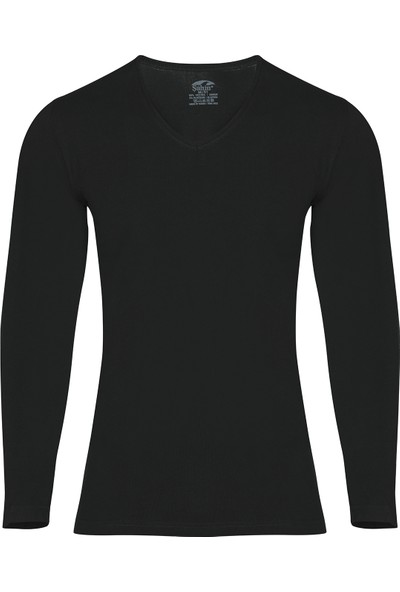 Şahin Erkek Uzun Kollu V Yaka Lycralı Body