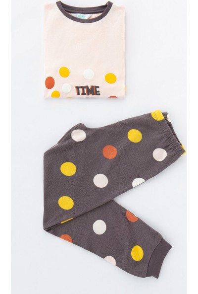 Penti Çok Renkli Kız Çocuk Confettı Termal 2li Pijama Takımı
