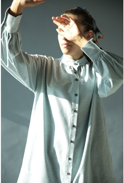 ALLDAY Balon Kol Gömlek Tunik