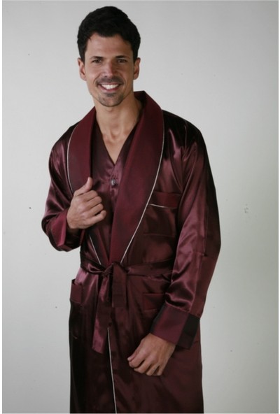 Ancelo Saten Pijama Takım ve Robdöşambr 3lü Damat Çeyiz Set ANC333 Ancelo Saten Pijama Takım ve Robdöşambr 3lü Damat Çeyiz Set ANC333