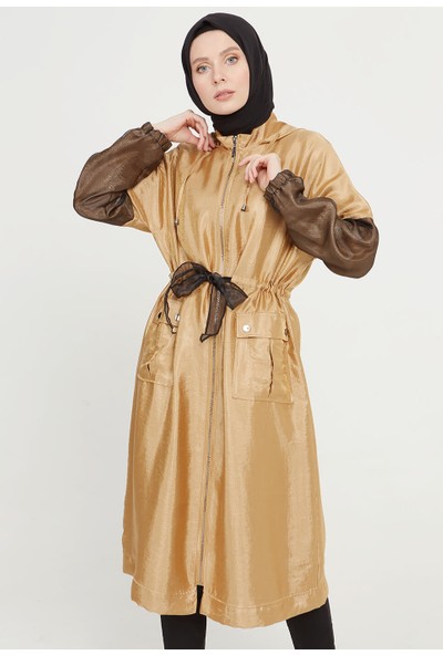 SETRMS Bağcık Detaylı Kapişonlu Kap