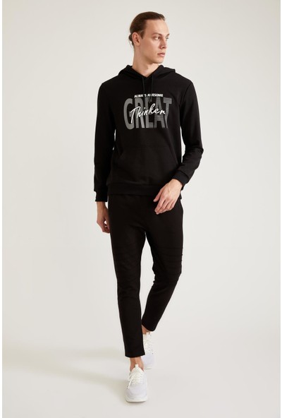 DeFacto Slim Fit Elastik Belli Eşofman Altı T7961AZ20WN DeFacto Slim Fit Elastik Belli Eşofman Altı T7961AZ20WN