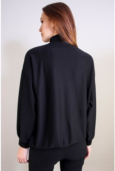 Alexandergardı Balıkçı Yaka Kaşkorse Sweatshirt (B21-15621)