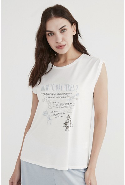 Penti Beyaz Dry Herbs Tişört Penti Beyaz Dry Herbs Tişört