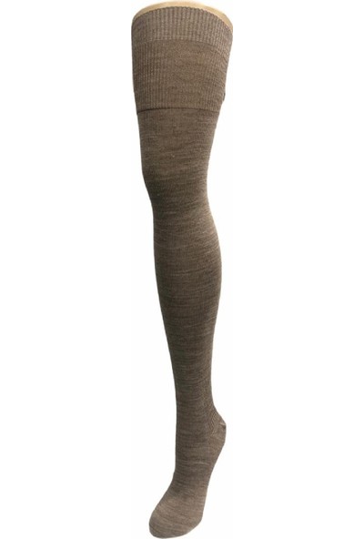 Şerif Serif Diz Üstü Lastikli Anneanne Çorabı