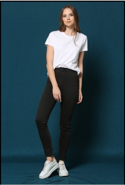 Çiçek Butik Büyük Beden Siyah Kot Pantolon Yüksek Bel Dar Paça Skınny Kalıp Çiçek Butik Büyük Beden Siyah Kot Pantolon Yüksek Bel Dar Paça Skınny Kalıp