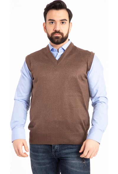 Mutlu City Erkek Ince Yün Triko Örgü Baba Süveter