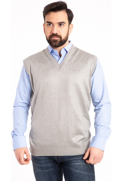 Mutlu City Erkek Ince Yün Triko Örgü Baba Süveter
