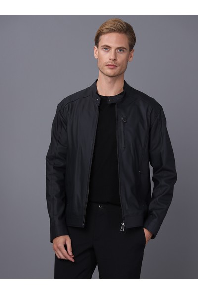 Basics&more Erkek Deri Ceket - S5