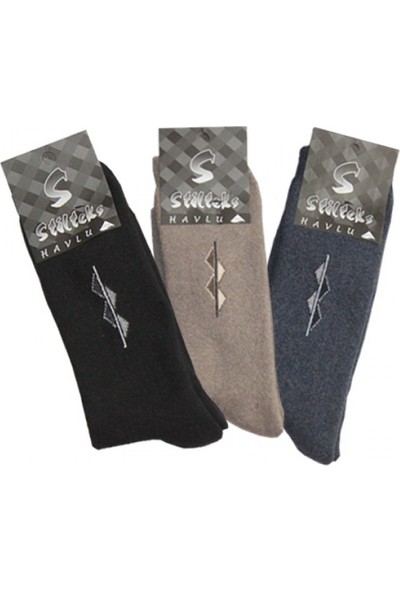 Stilteks Havlu Kışlık Pamuklu Erkek Çorap 3 Adet