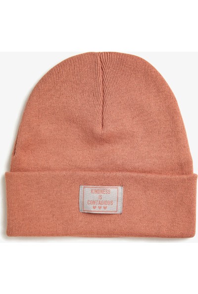 Koton Respect Life | Yaşama Saygı - %100 Organik Pamuk Yazılı Baskılı Bere Koton Respect Life | Yaşama Saygı - %100 Organik Pamuk Yazılı Baskılı Bere