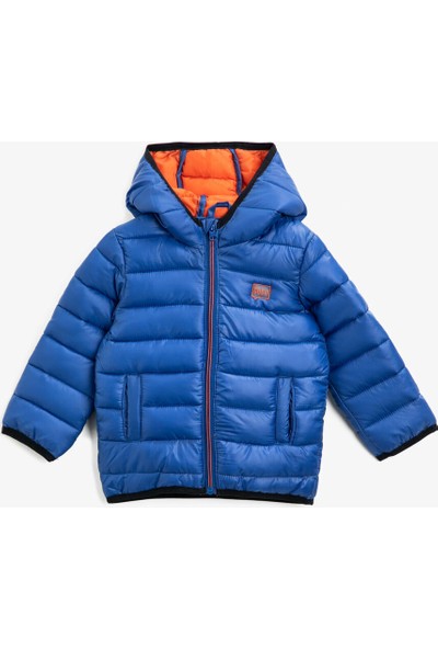 Koton Kids Kapüşonlu Cepli Fermuarli Sisme Mont