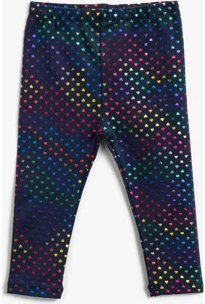 Koton Pamuklu Normal Bel Baskılı Tayt Koton Pamuklu Normal Bel Baskılı Tayt