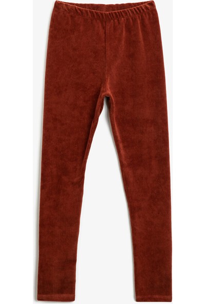 Koton Kadife Pamuklu Normal Bel Tayt Koton Kadife Pamuklu Normal Bel Tayt