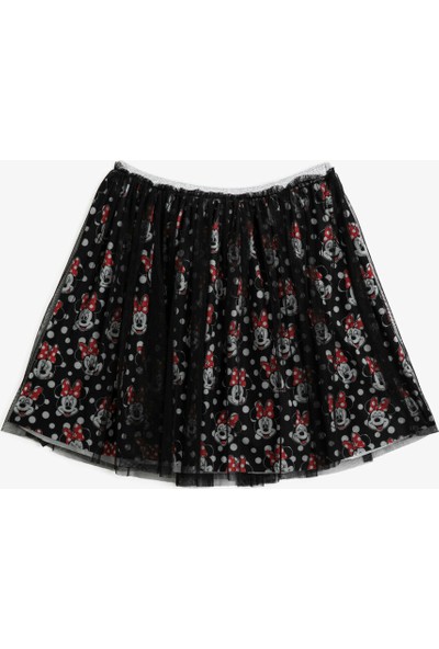 Koton Minnie Mouse Lisanslı Baskılı Tütülü Etek
