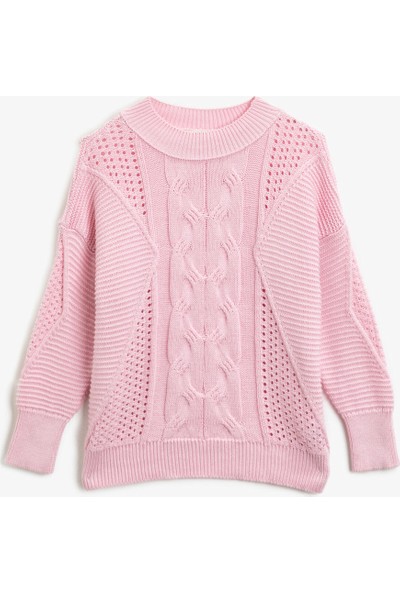 Koton Kids Pamuklu Bisiklet Yaka Uzun Kollu Kazak