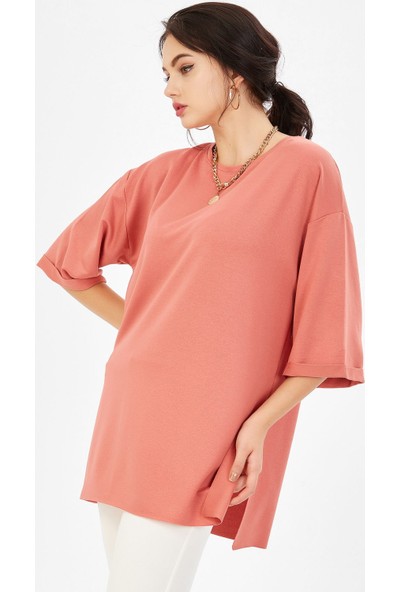 Armalife Duble Kol Salaş Sweat - Gül