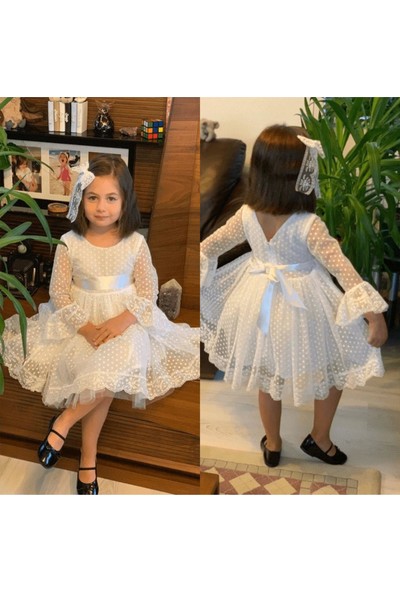 Pumpido Meneviş Dantel Elbise