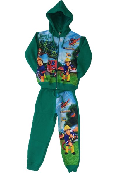 Valensiya Erkek Çocuk İtfaiyeci Freman Sam Dijital Baskılı Kapüşonlu Cepli Fermuarlı Eşofman Takım ÇETK-İTS Valensiya Erkek Çocuk İtfaiyeci Freman Sam Dijital Baskılı Kapüşonlu Cepli Fermuarlı Eşofman Takım ÇETK-İTS