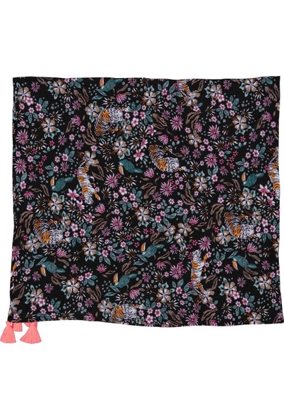 Bebepan Jungle Kız Çocuk Eşarp Çok Renkli