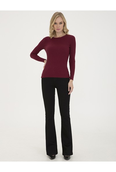 Pierre Cardin Siyah Geniş Paça Denim Pantolon 50237953-VR046