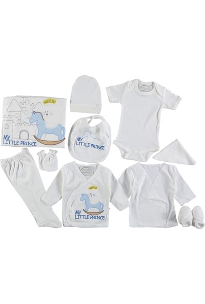 Misimosi Baby Misimosi My Little Prince Nakışlı 10LU Erkek Bebek Hastane Çıkışı