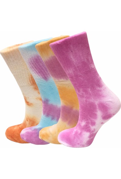 Mervsocks 4'lü Çok Renkli Pastel Çorap Mervsocks 4'lü Çok Renkli Pastel Çorap