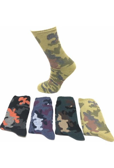 Mervsocks 4'lü Military Kamuflaj Desenli Çok Yumuşak Havlu Termal Çorap Mervsocks 4'lü Military Kamuflaj Desenli Çok Yumuşak Havlu Termal Çorap
