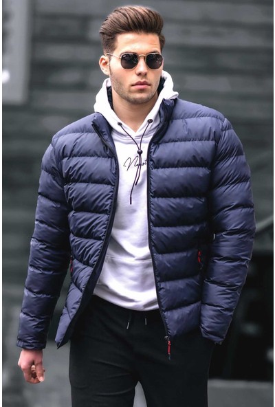 Madmext Lacivert Şişme Mont 5052 Madmext Lacivert Şişme Mont 5052