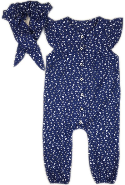 Luggi Baby Kız Çocuk Bandanalı Kolsuz Tulum LG-6030 Luggi Baby Kız Çocuk Bandanalı Kolsuz Tulum LG-6030