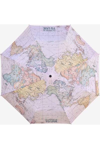 Legami Şemsiye Harıta Desenli