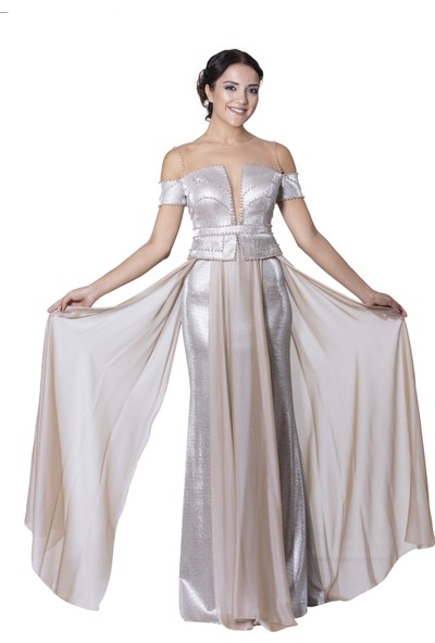 Fransız Şifon Uzun Abiye