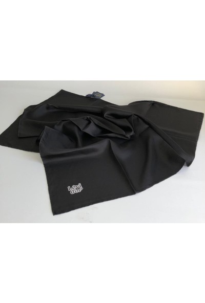 Levidor Düz Siyah Twill Ipek Eşarp Levidor Düz Siyah Twill Ipek Eşarp