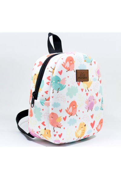 Minilee - Neşeli Kuşlar 0-8 Yaş Çocuk Sırt Çantası