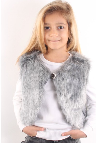 Bani Kids Kız Çocuk Kürklü Yelek