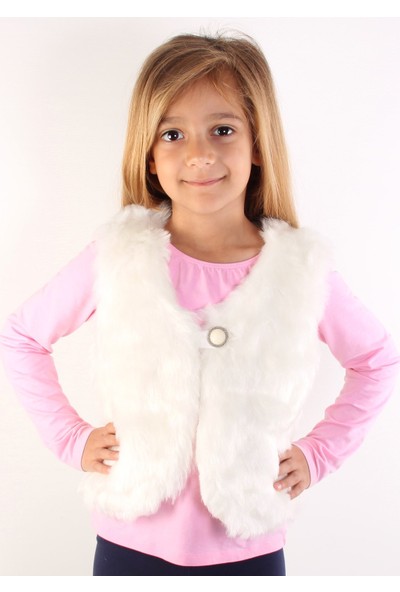 Bani Kids Kız Çocuk Kürklü Yelek
