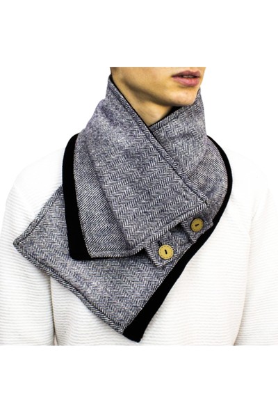 Ankaflex Erkek Boyun Omuz Atkısı Içi Polar Dışı Kaşe Atkı Sıcak Tutan Kışlık Atkı Kullanışlı Şık