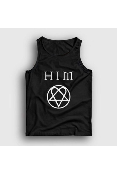 Presmono Unisex Siyah Logo Him Atlet