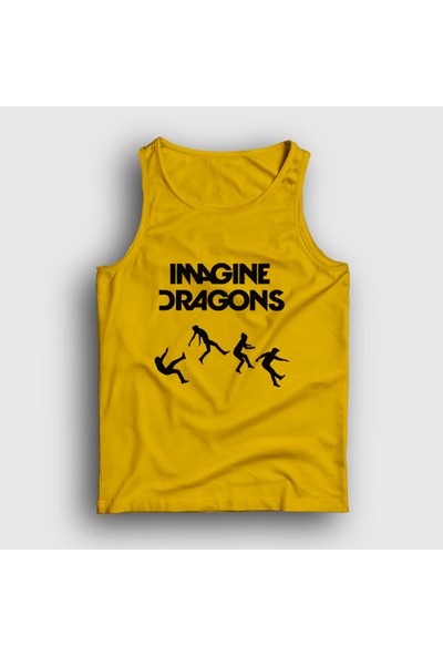 Presmono Unisex Sarı World Imagine Dragons Atlet Presmono Unisex Sarı World Imagine Dragons Atlet