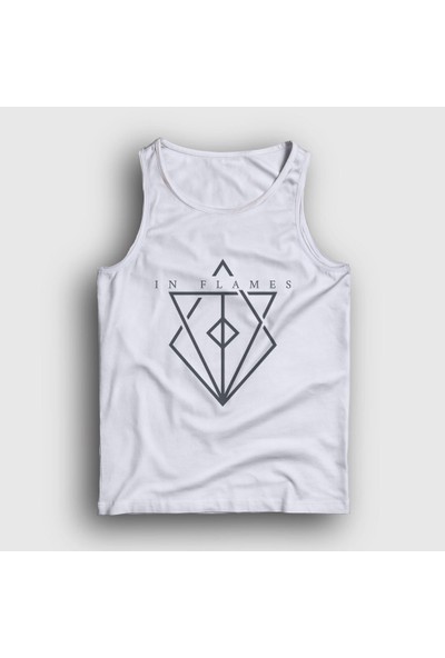 Presmono Unisex Beyaz Fire In Flames Atlet Presmono Unisex Beyaz Fire In Flames Atlet