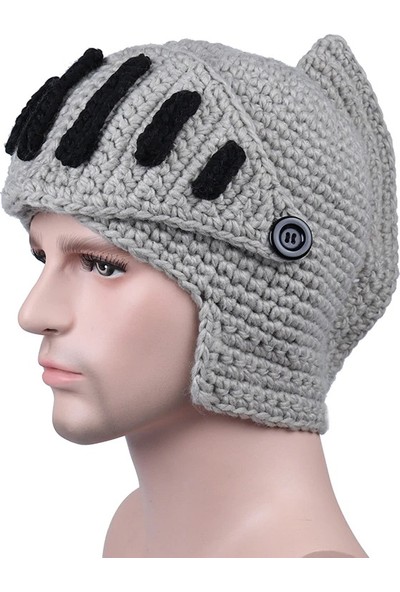 Schulzz Zırh Miğfer Görünümlü Ağız ve Burunluklu Kışlık Yün Bere