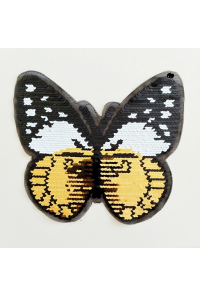 Sheen Desıgn Bir Kelebek 6 Farklı Renge Dönüşebilen Payetli Ütü Ile Yapıştırılabilen Arma-Yama-Patch Sheen Desıgn Bir Kelebek 6 Farklı Renge Dönüşebilen Payetli Ütü Ile Yapıştırılabilen Arma-Yama-Patch