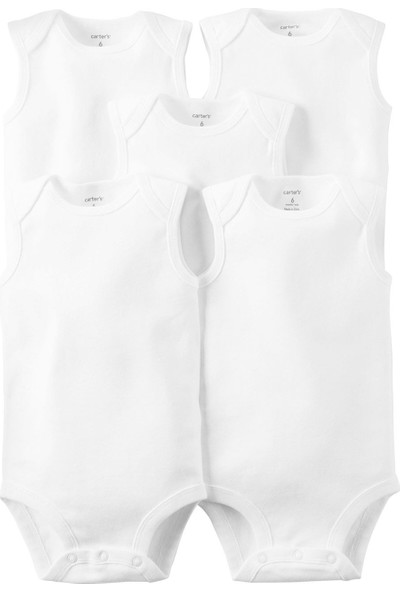 Carter's Layette 5'li Bebek Body 1I982210 Beyaz 12 Ay