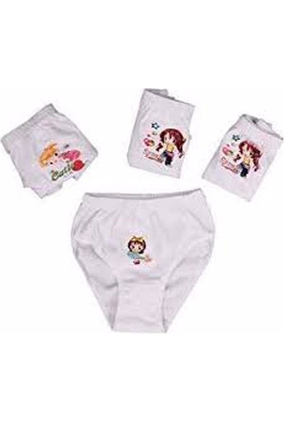Tutku 0822 Ince Bel Kız Çocuk Külot 6'lı