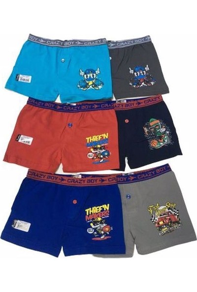Tutku Erkek Çocuk Baskılı Boxer 12'li Tutku Erkek Çocuk Baskılı Boxer 12'li
