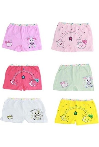 Tutku Kız Çocuk Boxer 0181 6 Adet