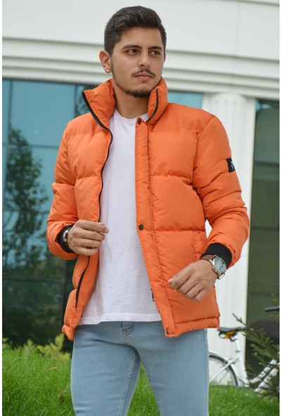 Terapi Men Erkek Şişme Mont 20K-8200161-01 Turuncu Terapi Men Erkek Şişme Mont 20K-8200161-01 Turuncu